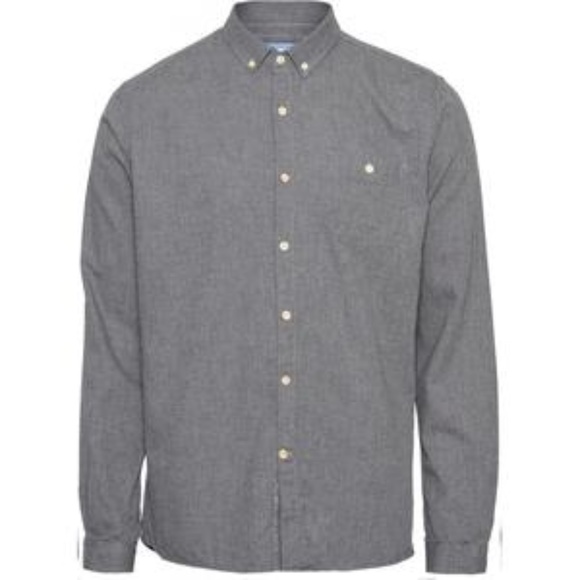 Knowledge Cotton | Shirts | Knowledge Cotton 01 Structured Melange ...